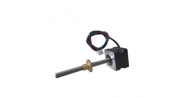 Nema 14 Linear Actuator External Stepper Motor 28mm Stack 1 2a Lead 8mm Length 100mm