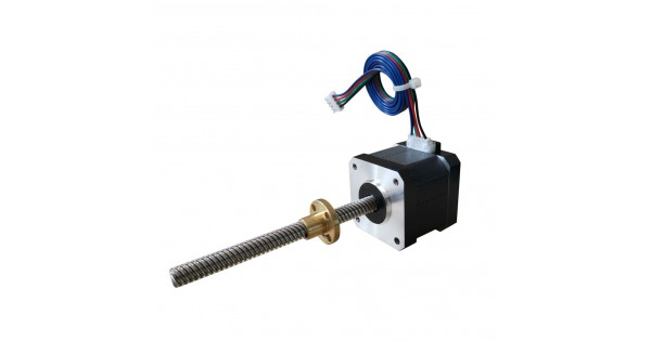 NEMA 17 Linear Actuator External Stepper Motor 40mm Stack 2A Lead 8mm ...