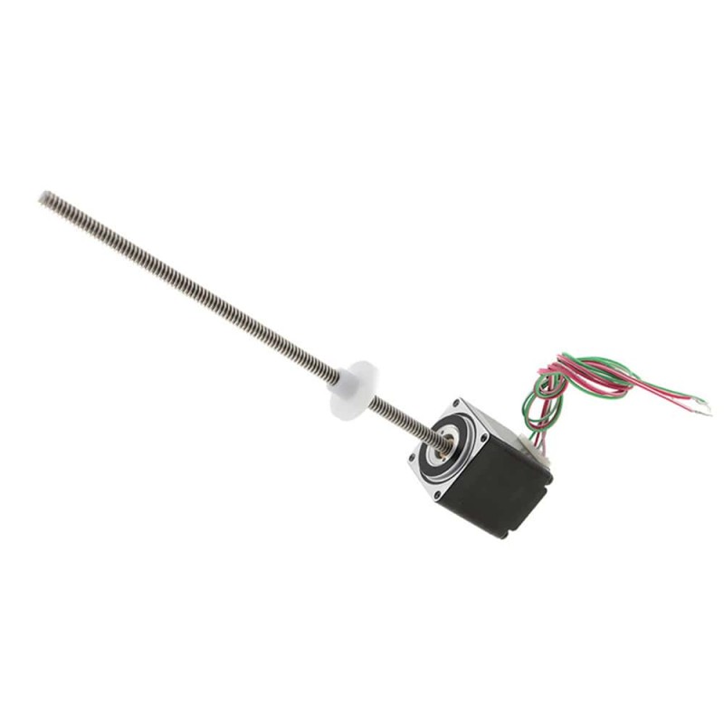 Size 28mm Nema 11 External Linear Actuator Stepper Motor Double Stack 1 0a Lead 1 27mm Screw