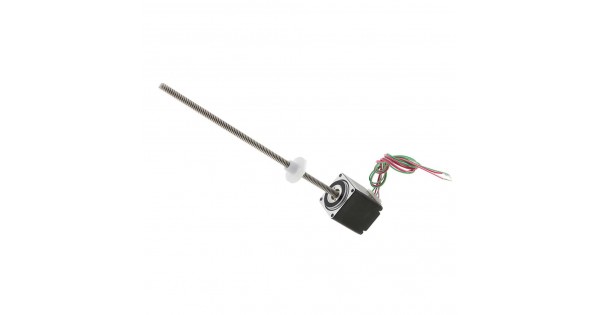 Size 28mm Nema 11 External Linear Actuator Stepper Motor Double Stack 1 0a Lead 5 08mm Screw